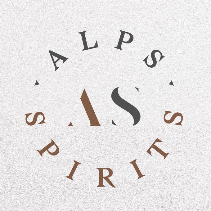 Logo – Alps Spirits - Hybride Design